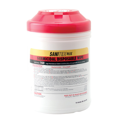 DynaFlex | Orthodontics | SANITEX PLUS GERMICIDAL DISPOSABLE WIPES | PO-250-2024